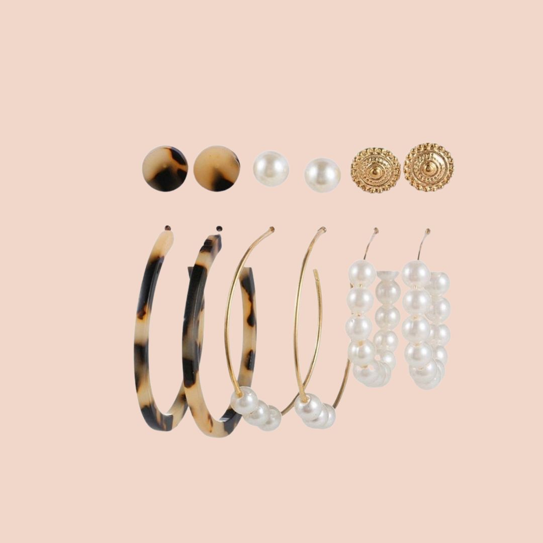 New Style Earrings in Resin and Pearl Combo - 2022