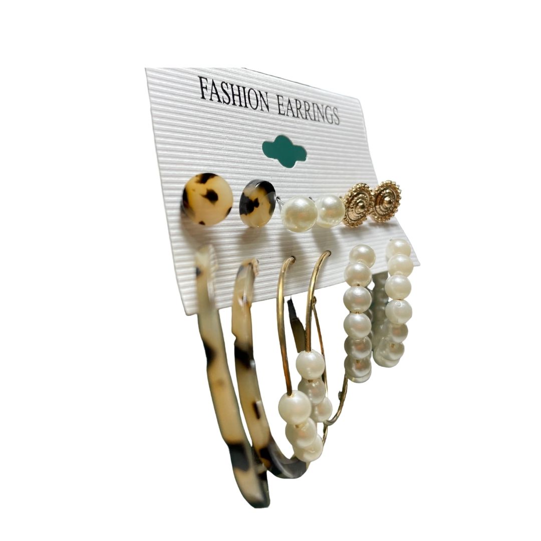 New Style Earrings in Resin and Pearl Combo - 2022